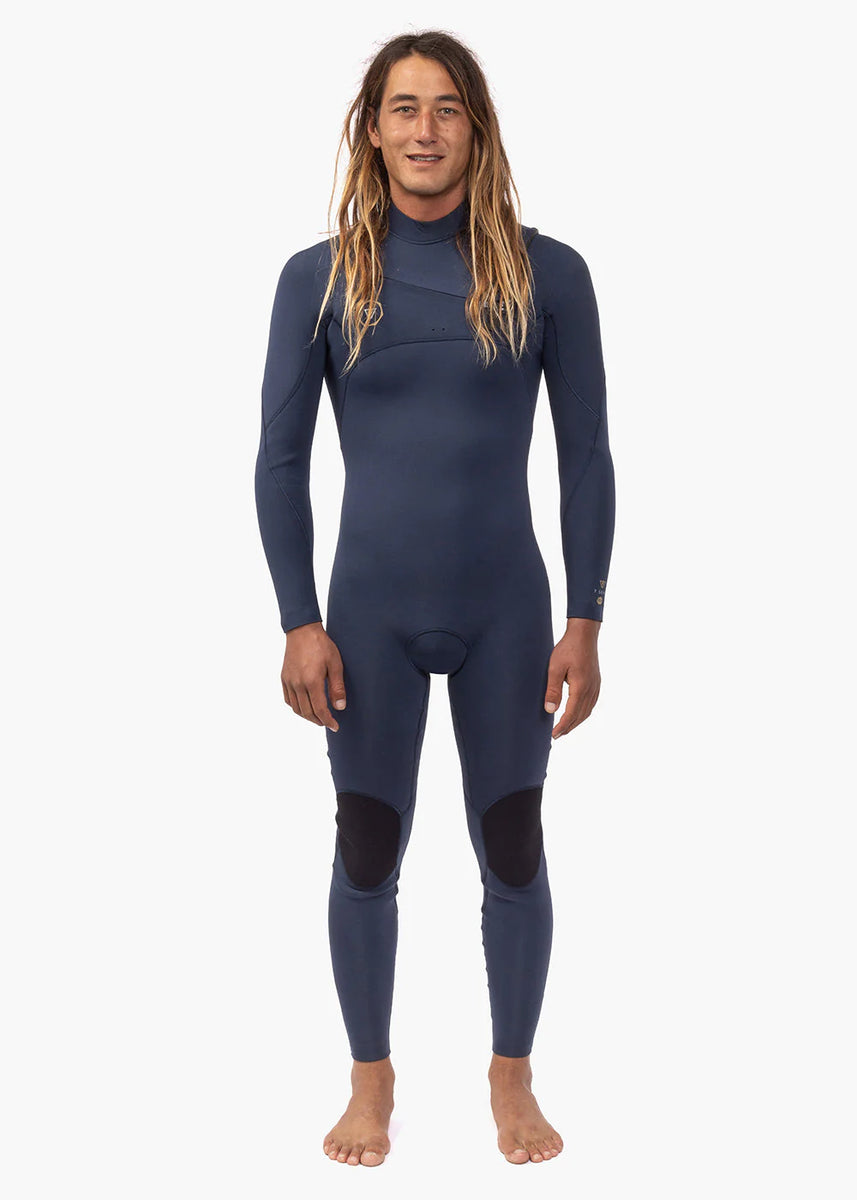 Vissla Mens Wetsuit / 4/3mm Thick / Model: 7 Seas Chest Zip / Dark Sla
